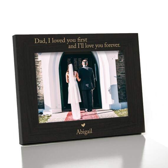 Father of the Bride Picture Frame Father of the Bride Gift | Etsy