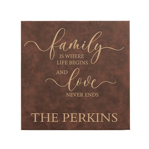 Personalized Family Sign | Family Love Wall Sign | Family Wood & Vegan ...