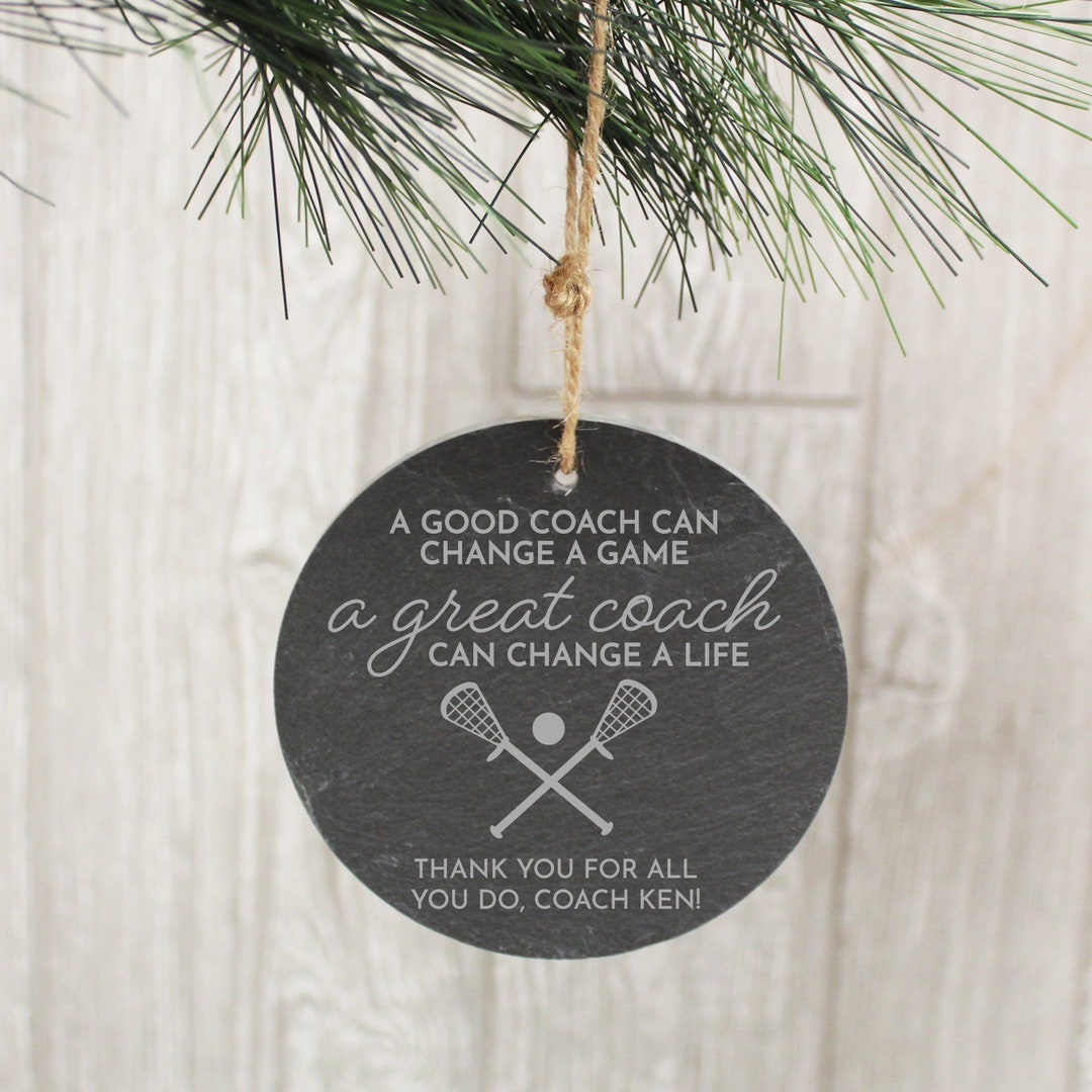 Lacrosse Coach Ornament | Coach Christmas Ornament | Christmas Gift for ...