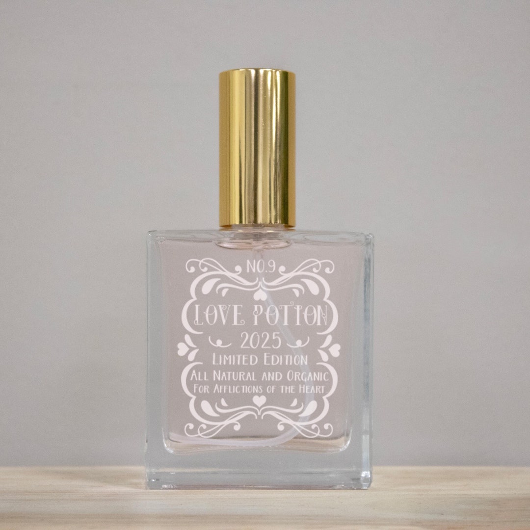 Engraved Love Potion Perfume Bottle | Personalized Gift for Girlfriend ...