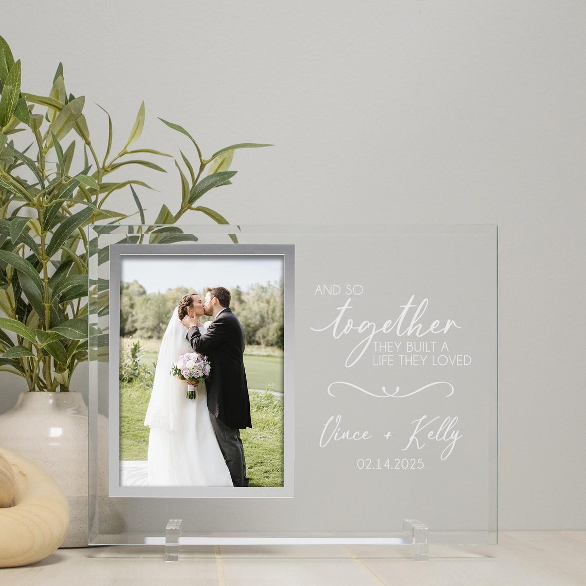 And so Together Picture Frame | Personalized Engagement Picture Frame ...