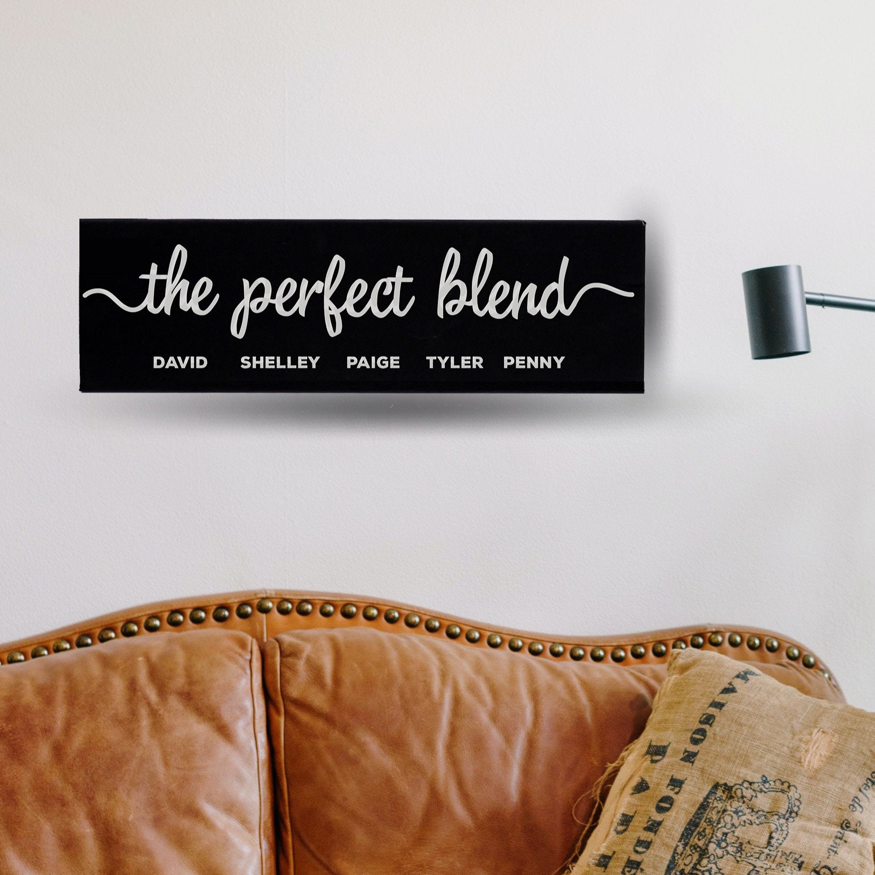 The Perfect Blend Wall Sign Personalized Blended Family Sign - Etsy