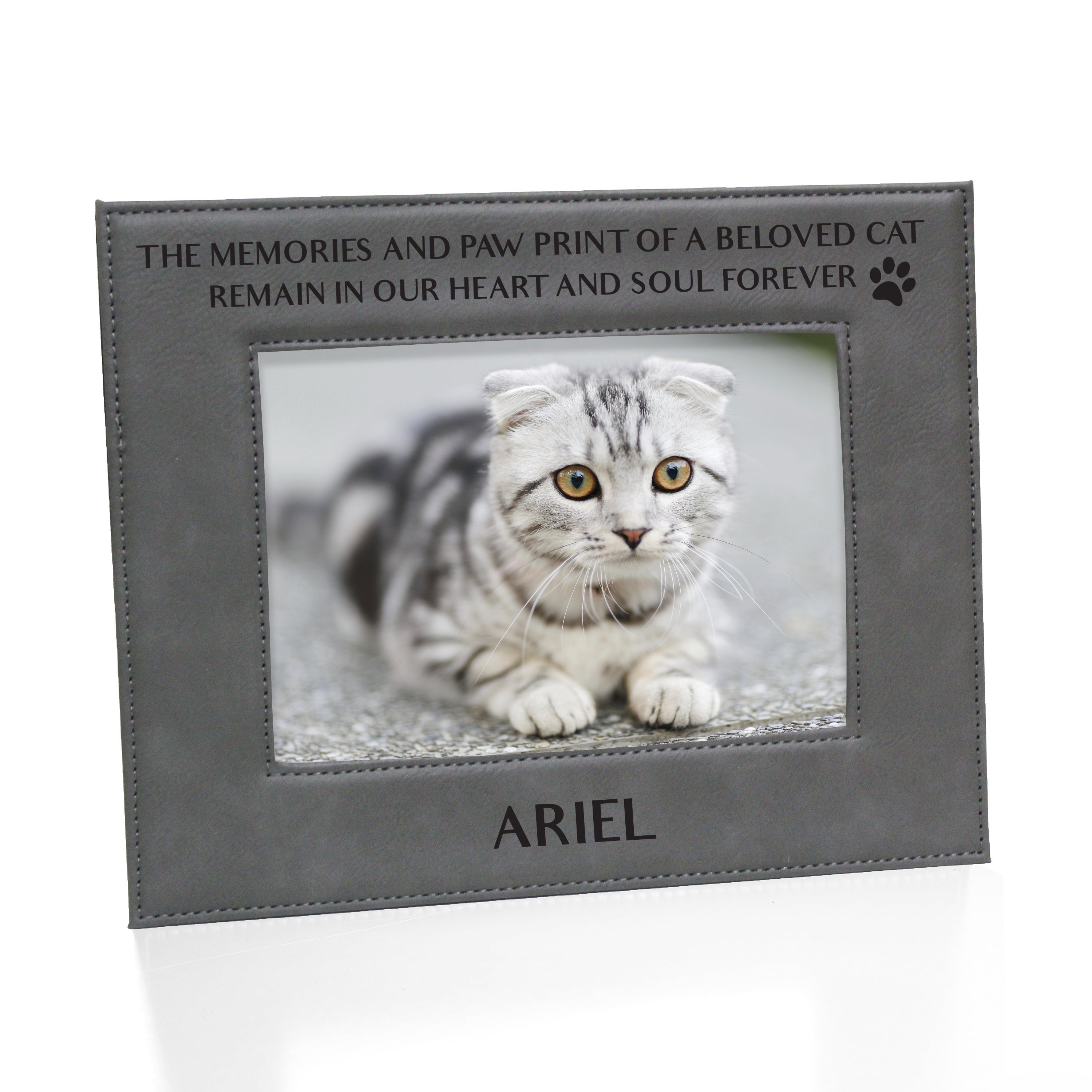 Cat Memorial Picture Frame Cat Sympathy Gift Loss of Cat | Etsy