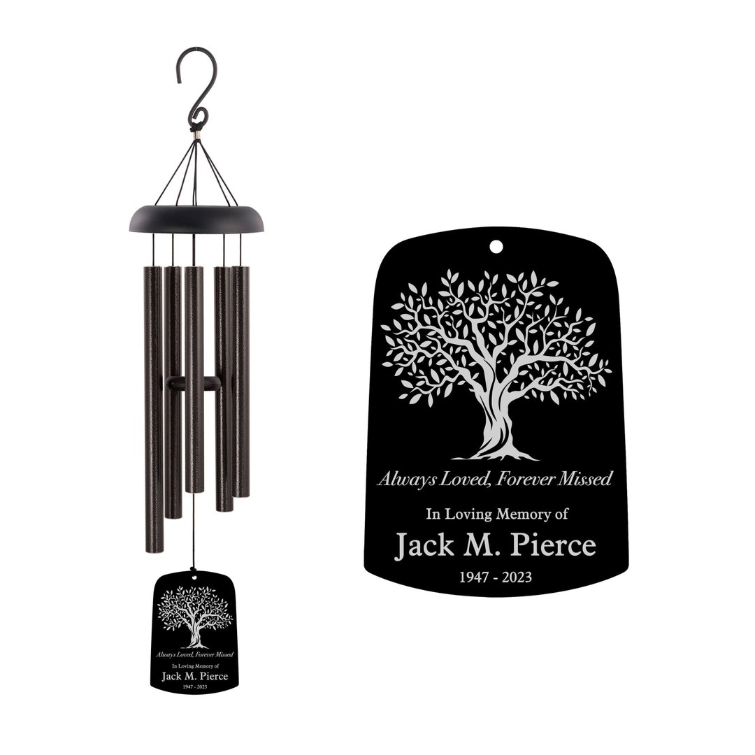 Tree of Life Memorial Wind Chime Personalized Sympathy Wind Chime ...