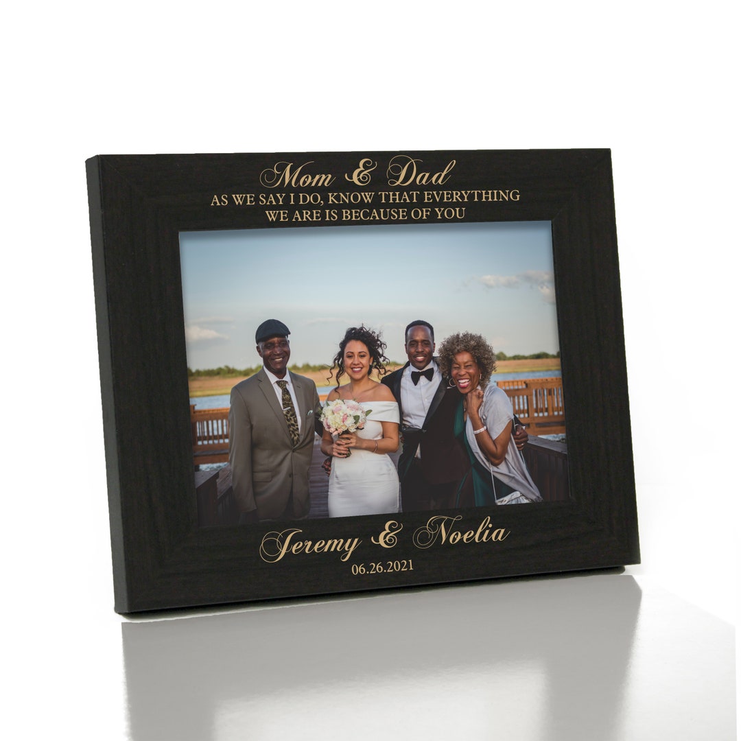 Personalized Parents Wedding Frame Parents of Groom & Bride Picture ...