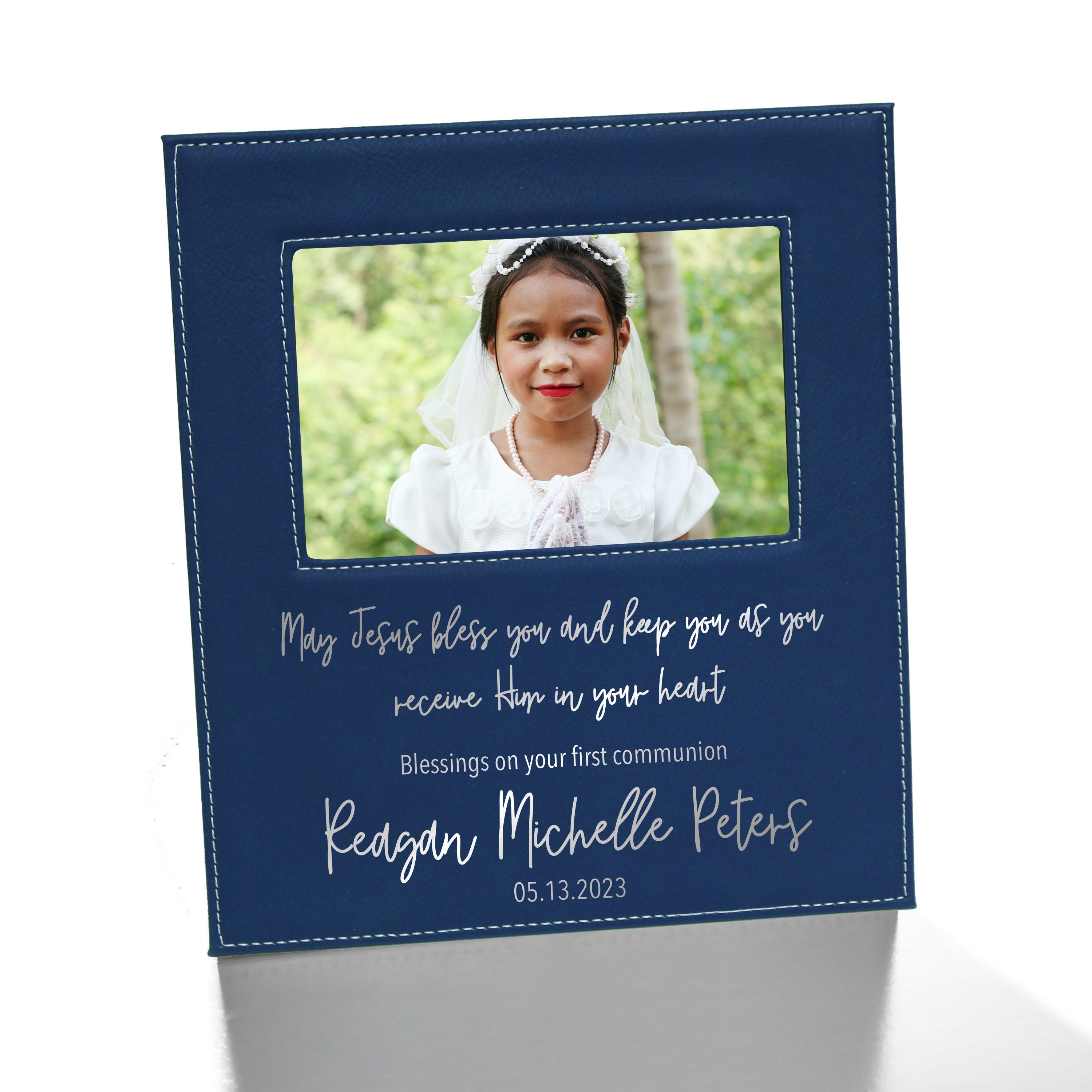 First Communion Picture Frame Personalized First Communion - Etsy