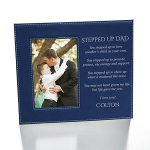 Step Dad Gift Picture Frame Personalized Stepfather Picture Frame ...
