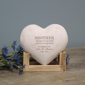 Brother Memorial Plaque | Personalized Brother Sympathy Gift | Brother ...