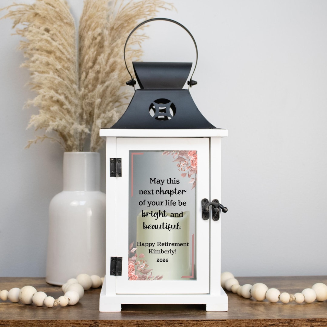 Next Chapter Happy Retirement Gifts | Personalized Retirement Candle ...