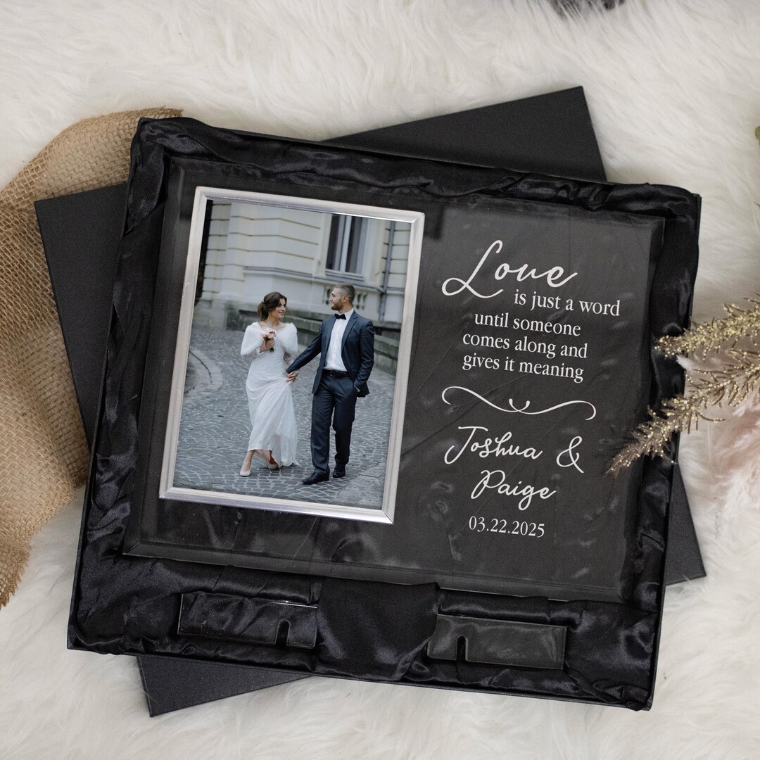 Love is Just A Word Picture Frame | Wedding Picture Frame ...
