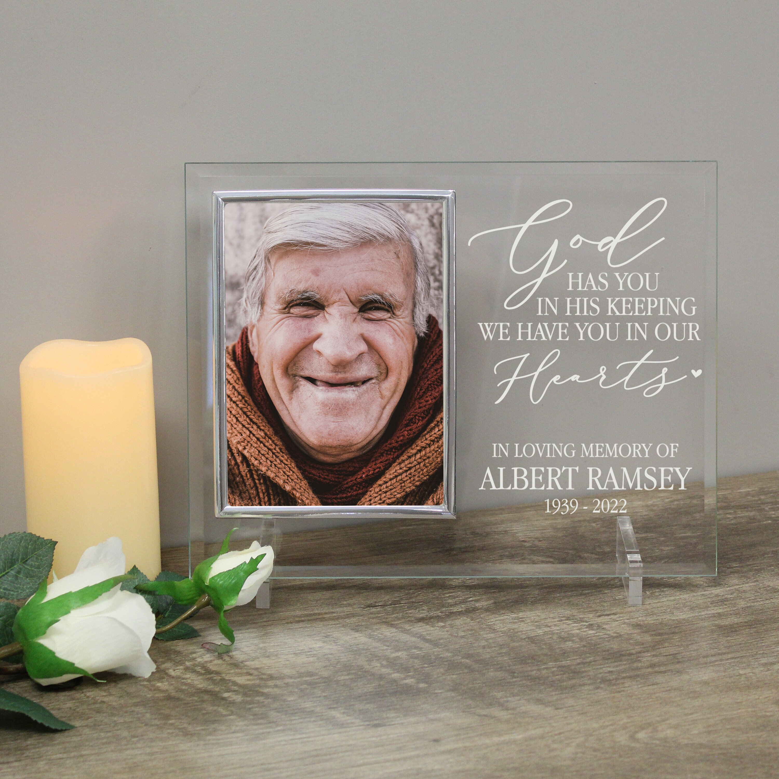 Religious Memorial Picture Frame | Personalized Sympathy Picture Frame ...