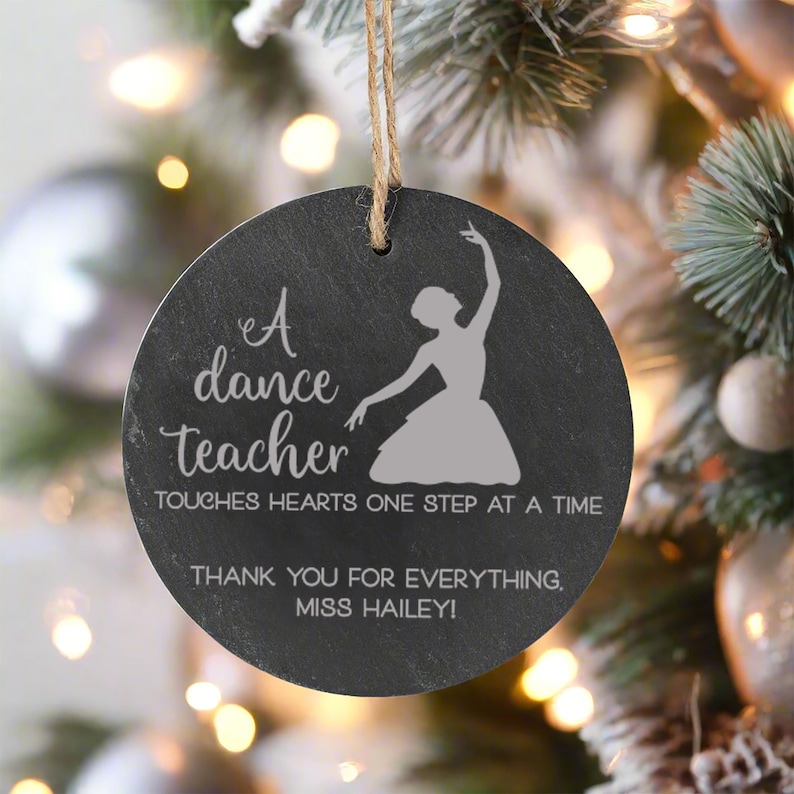 Dance Teacher Ornament | Dance Teacher Christmas Gift | Personalized ...