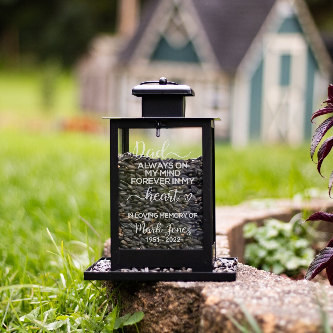 Dad Memorial Bird Feeder | Loss of Father Gift | Dad Bereavement Gift ...