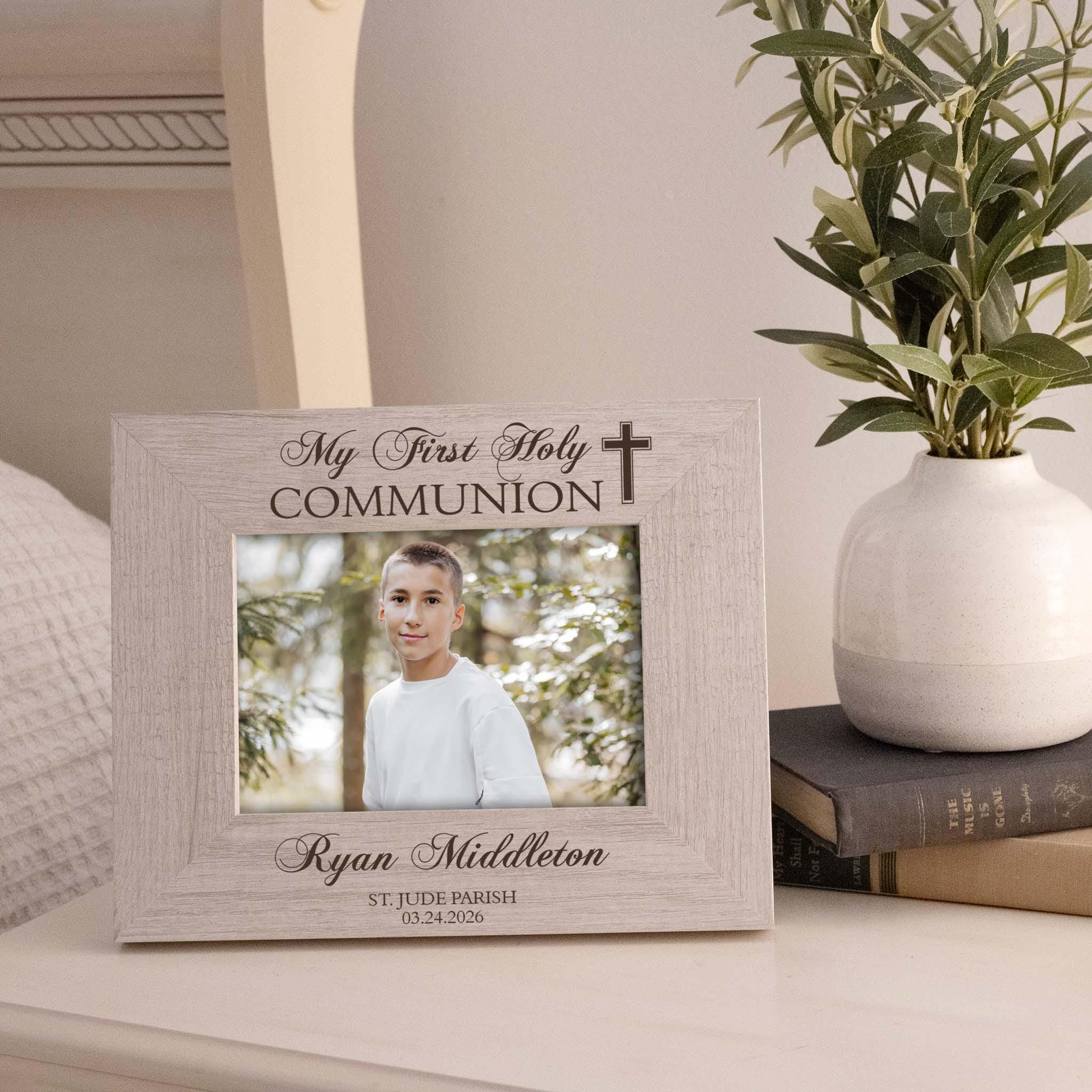 First Communion Picture Frame | Personalized First Holy Communion ...