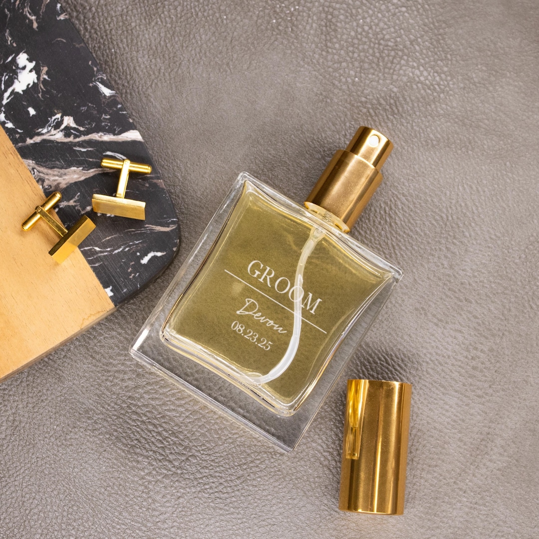 Personalized Groom Cologne Bottle | Wedding Party Gift for Best Man ...