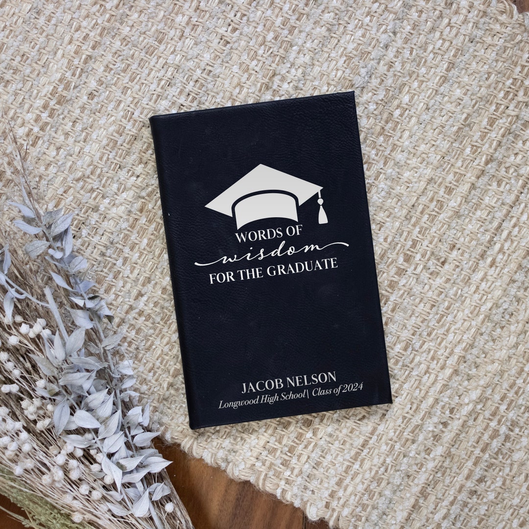 Graduation Party Guest Signature Book | Words of Wisdom for the ...