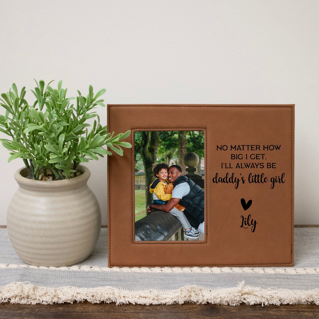 Daddy's Little Girl Picture Frame | Personalized Daddy Daughter Picture ...