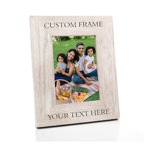 Custom Picture Frame | Personalized Picture Frame | White 5x7 Picture ...