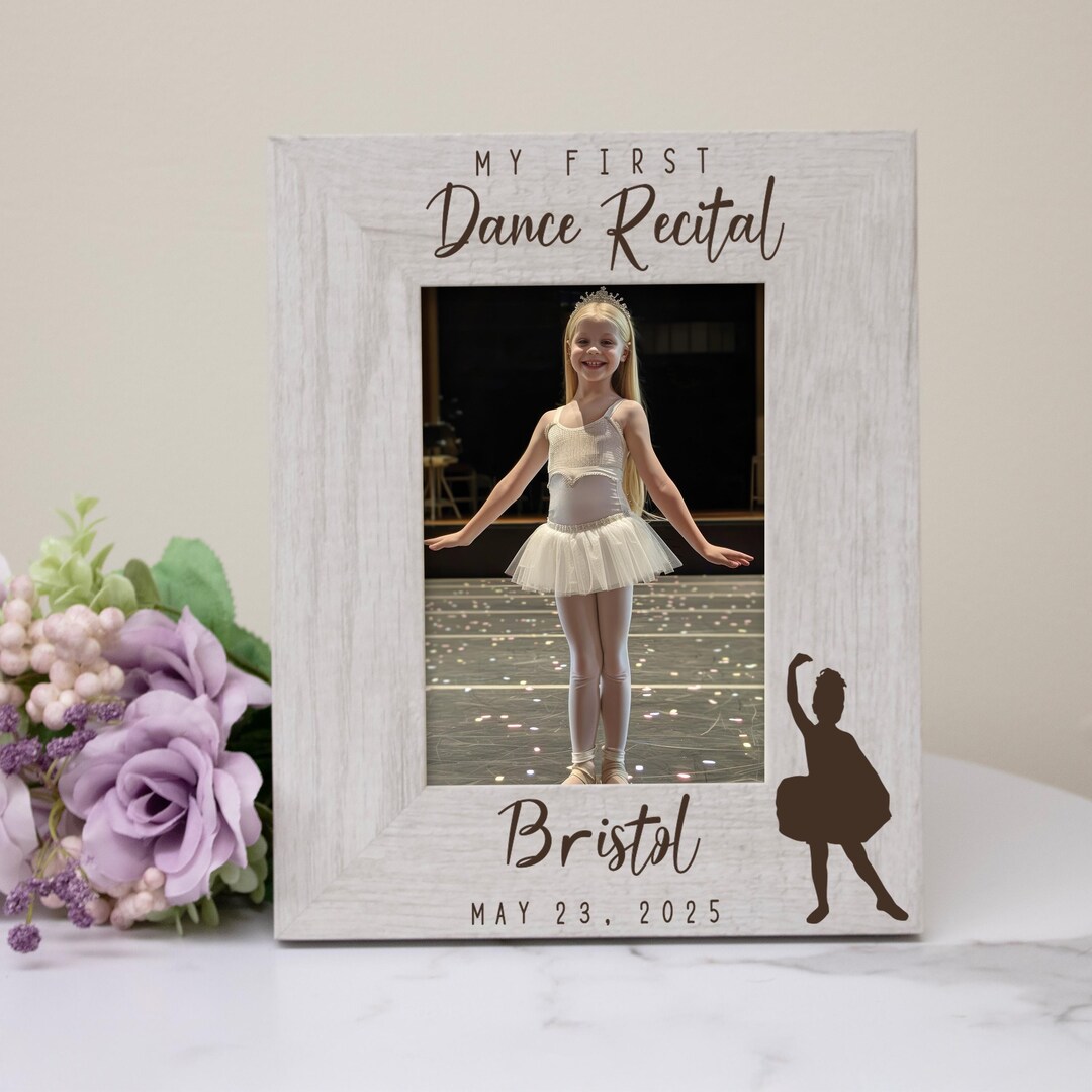 Dance Recital Picture Frame Personalized | My First Dance Recital Photo ...