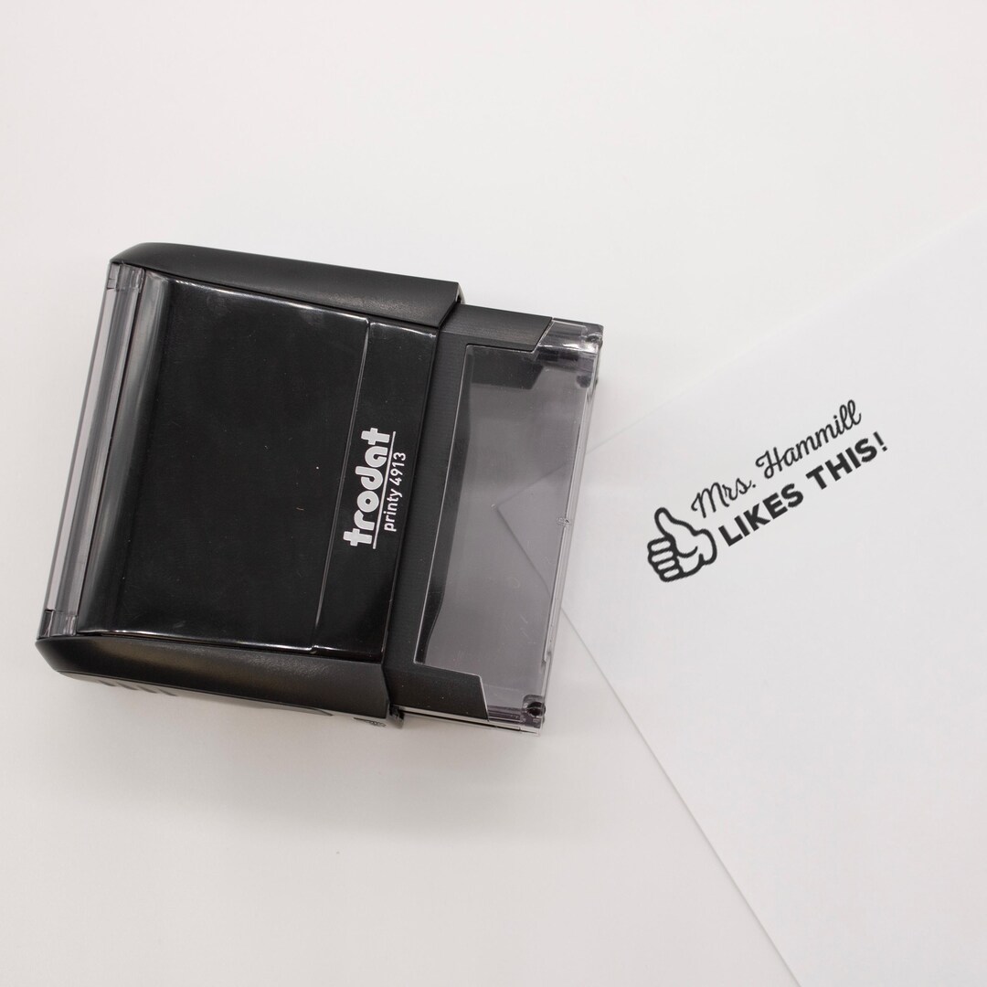 Personalized Teacher Stamp | Teacher Name Stamp | Teacher Loves This ...