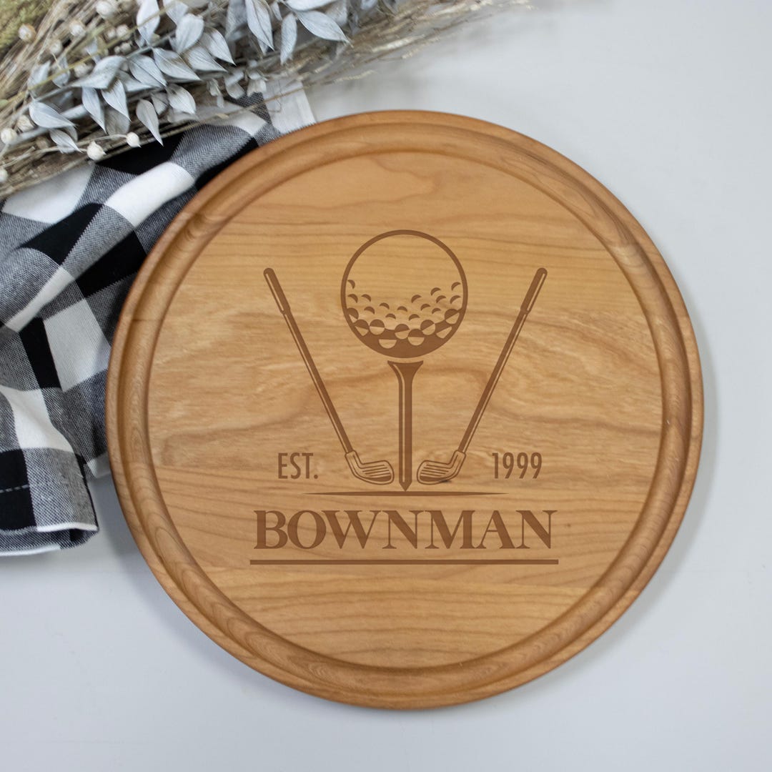 Golf Cutting Board | Personalized Cutting Board With Golf Design | Gift ...