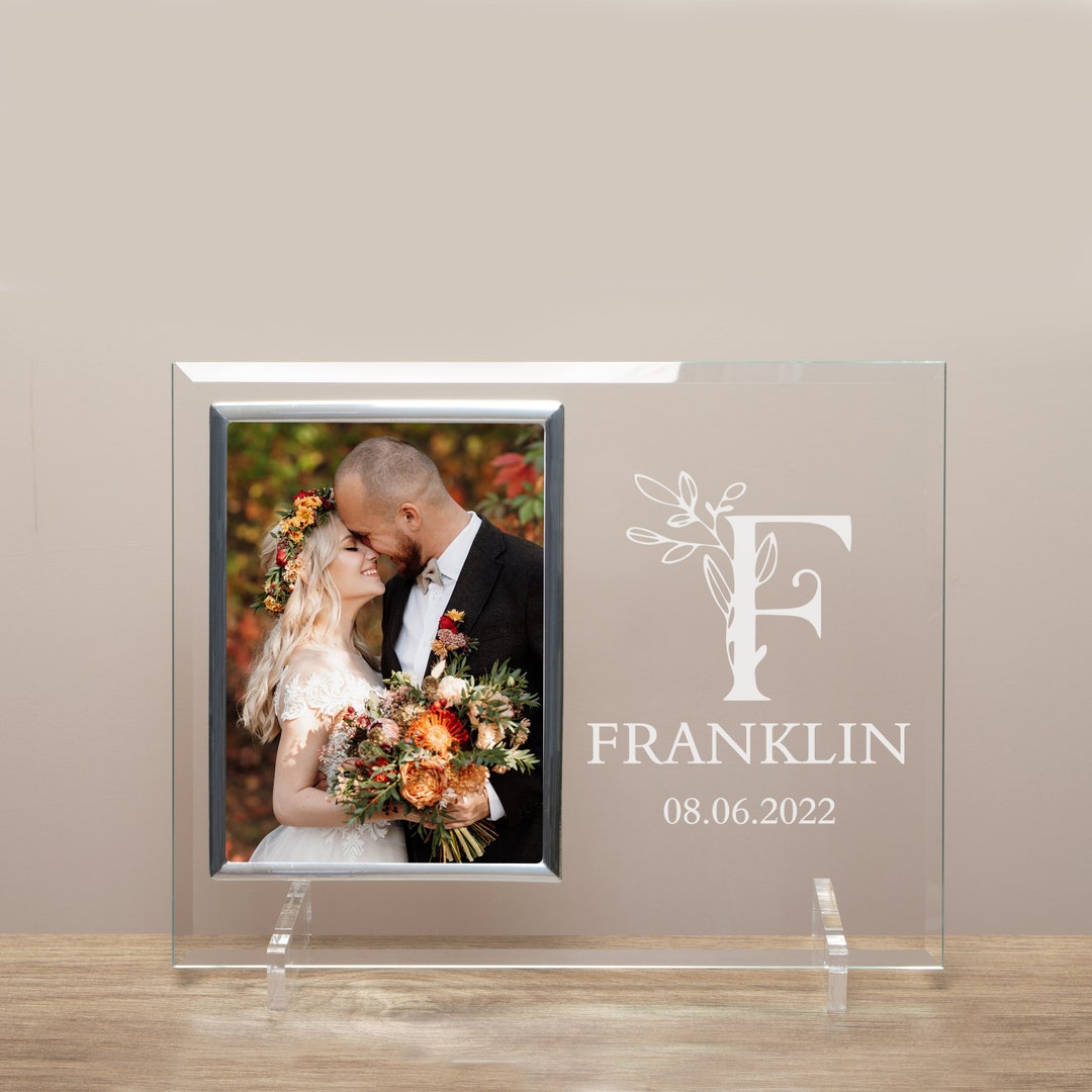 Fall Wedding Picture Frame Monogram Wedding Picture Frame Fall Wedding ...