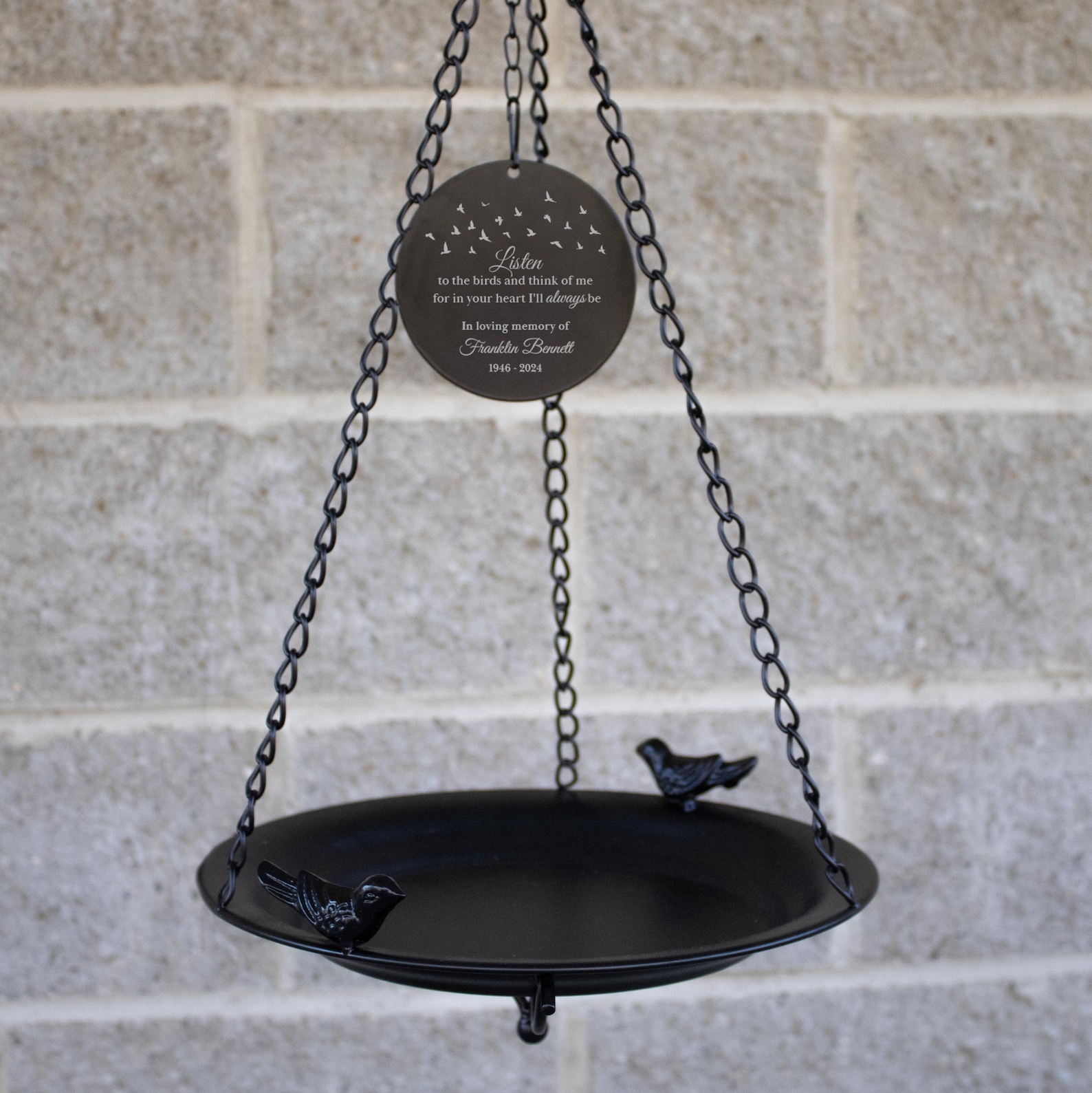 Unique Sympathy Gift | Memorial Bird Bath | Garden Remembrance Gifts ...