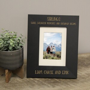 Personalized Siblings Picture Frame | Sibling Gift | Gift for Brother ...