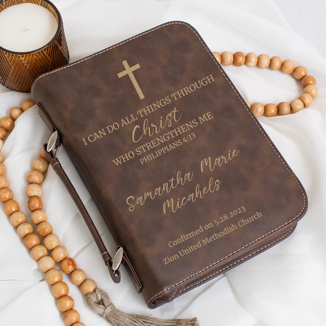 Personalized Confirmation Bible Cover Catholic Confirmation Christ Who ...