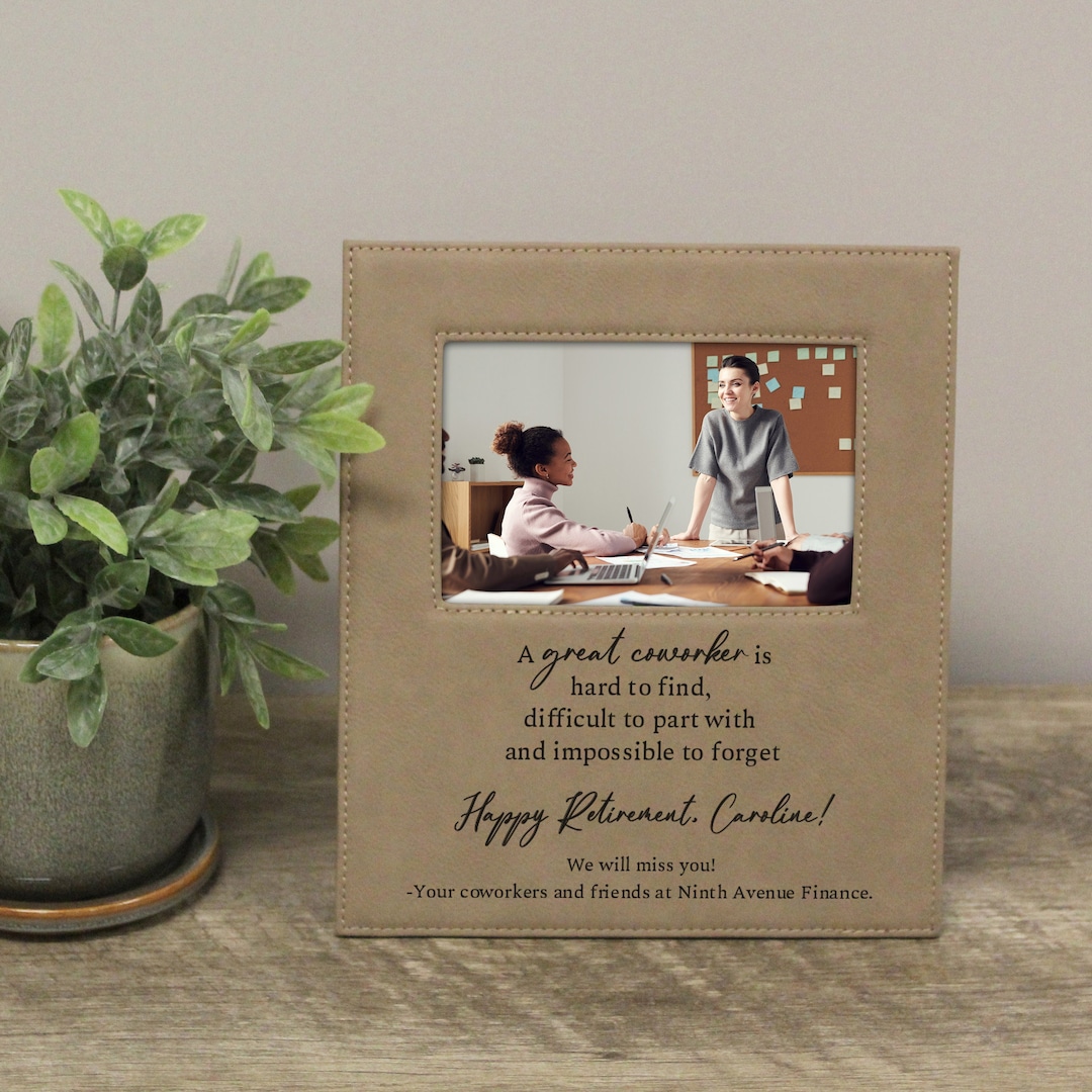 Retirement Picture Frame | Good Coworker Picture Frame | Gift for ...