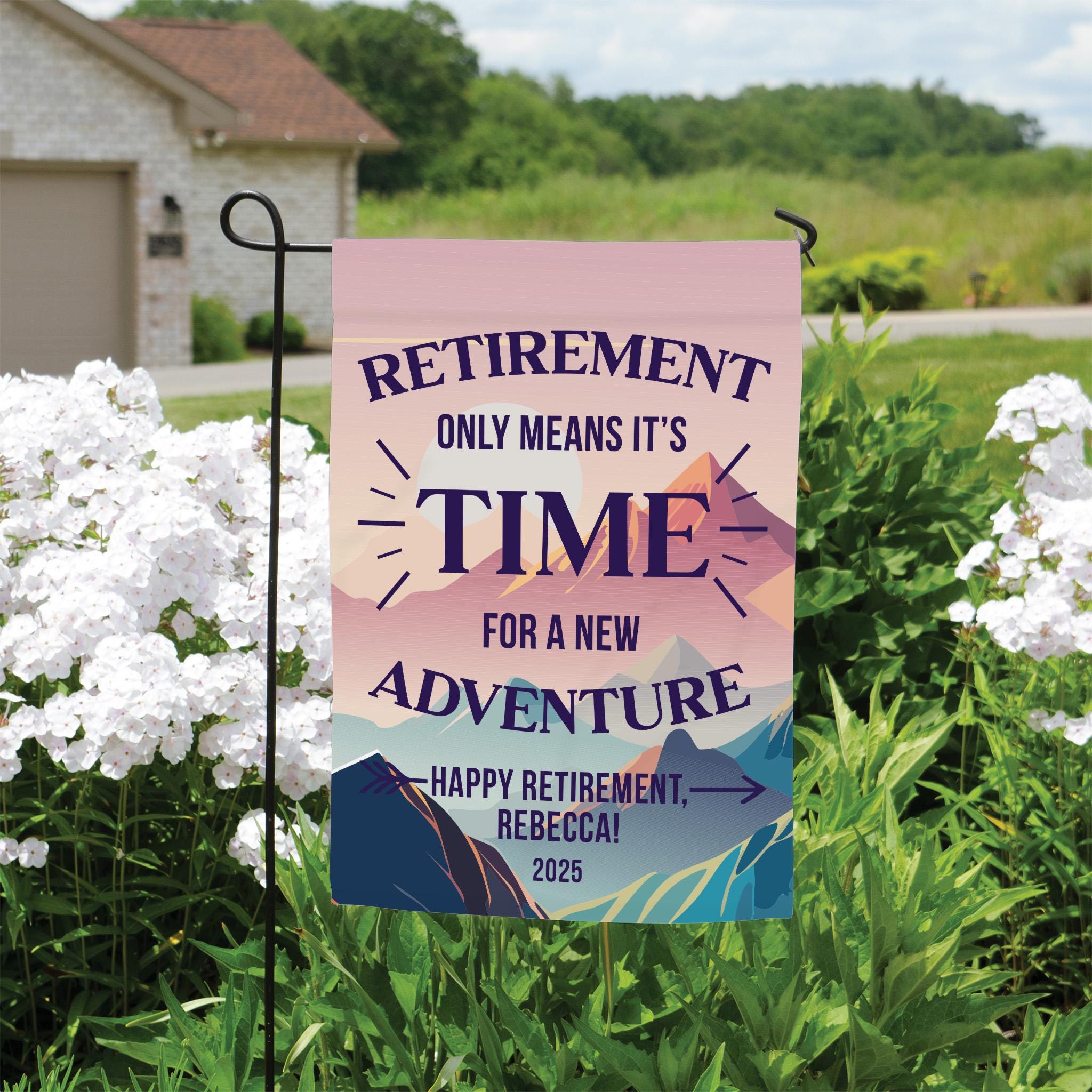 Retirement Party Welcome Sign | New Adventure Flag for Retiree ...