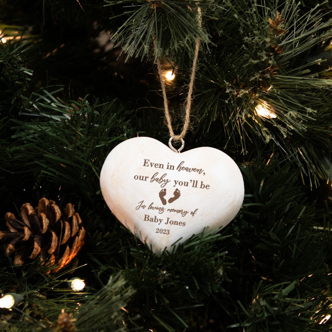 Personalized Child Loss Memorial Ornament | Miscarriage Christmas ...