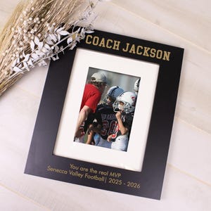 Personalized Thank You Coach Frame | Team Thank You Gift to Coach | End ...