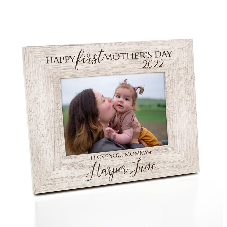 First Mother's Day Picture Frame Personalized First - Etsy