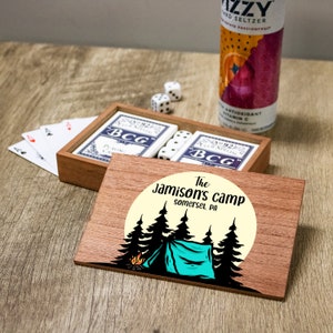 Camping Card Game Box | Family Game Night Gift | Camping Family Game ...