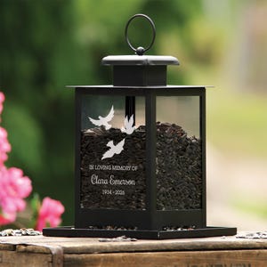 In Loving Memory Memorial Bird Feeder | Memorial Garden Decor | Custom ...