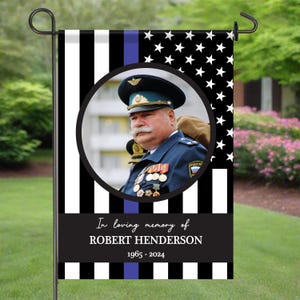Police Memorial Garden Flag | Police Officer Yard Flag | Police ...