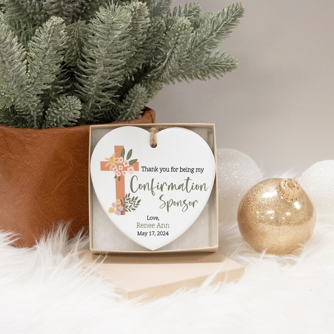 Confirmation Sponsor Gift Personalized Confirmation Sponsor Ornament ...