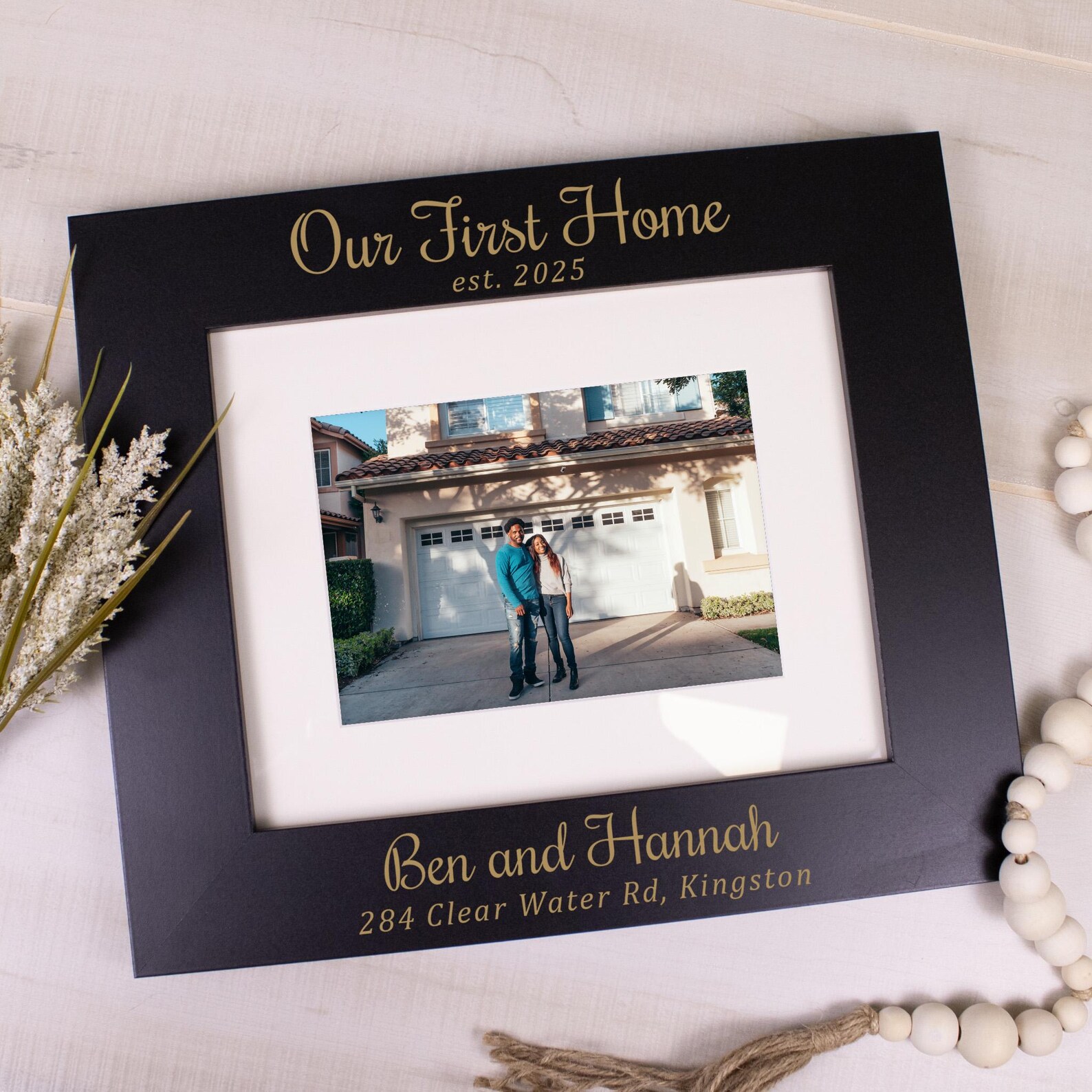 Our First Home Picture Frame Personalized | Gift for First Time Home ...