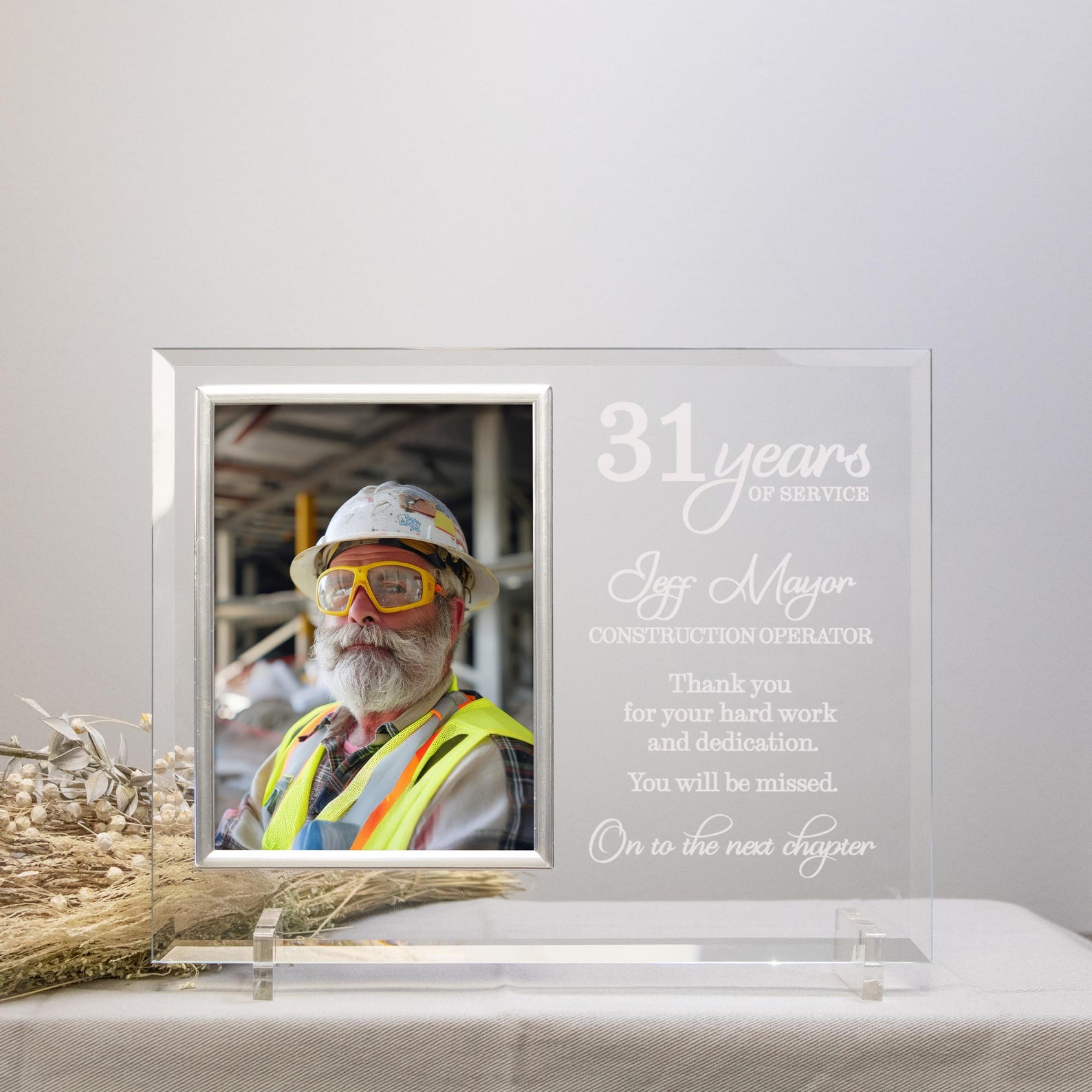 Retirement Years Picture Frame | Personalized Retirement Party Gift ...
