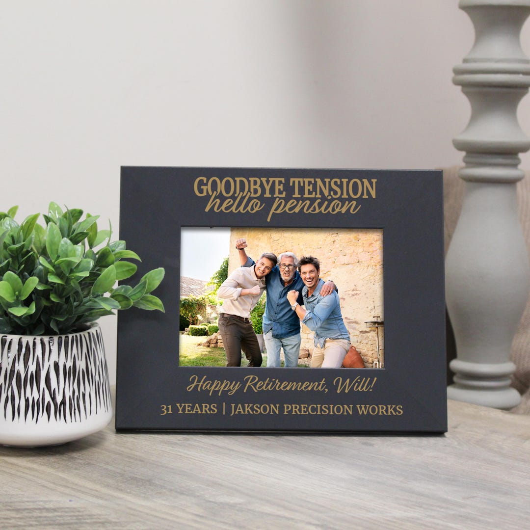 Personalized Retirement Gift From Coworkers | Retirement Picture Frame ...