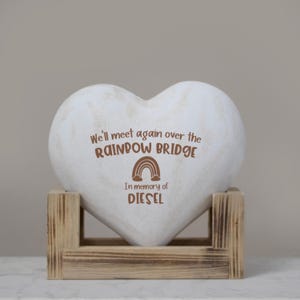 Rainbow Bridge Pet Memorial Plaque | Perosnalized Pet Memorial Gift ...