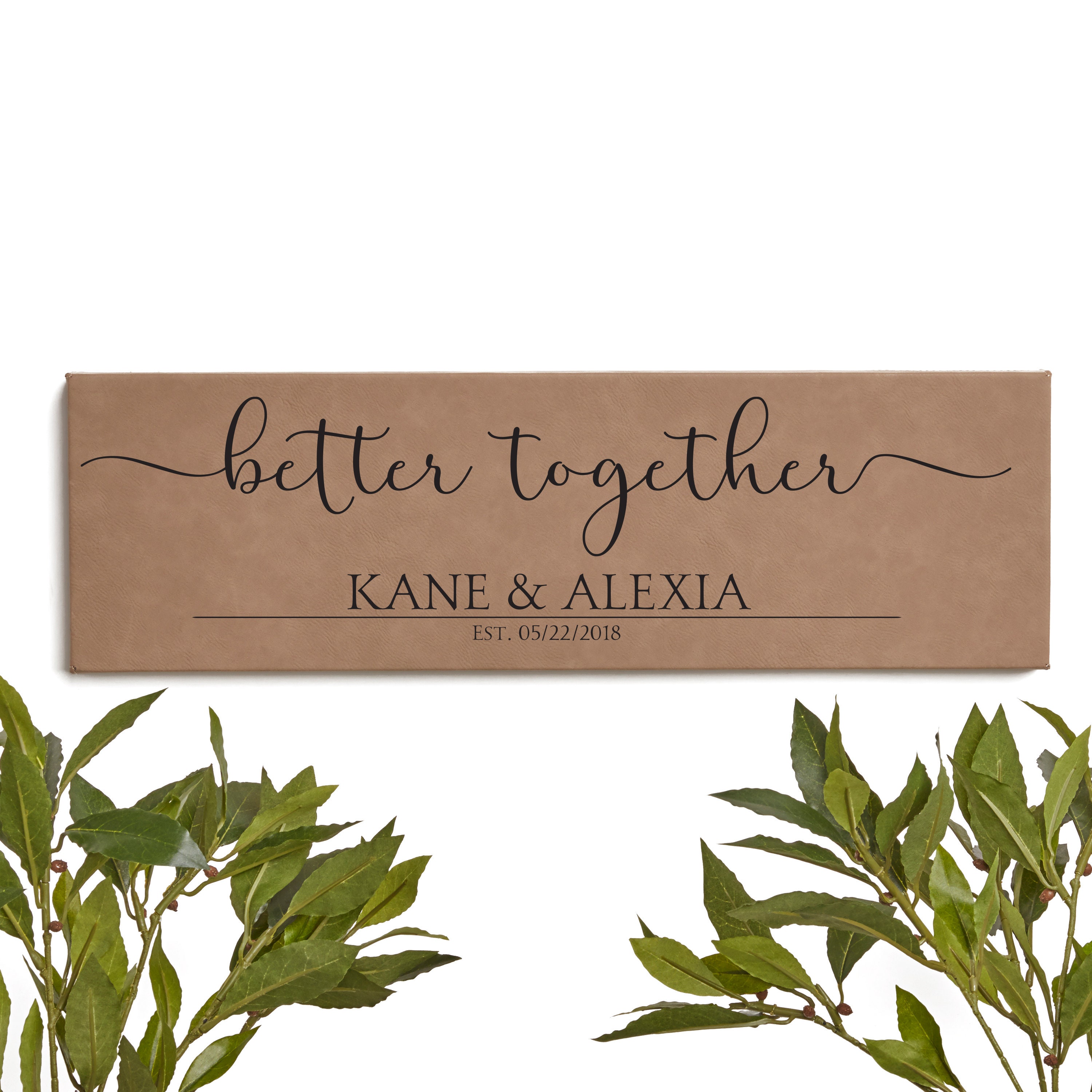 Personalized Better Together Wall Sign Better Together Sign - Etsy