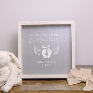 Baby Loss Shadow Box for Grieving Parents | Miscarriage Still Born ...