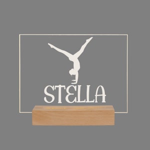 Gymnast Night Light | Personalized Gymnastics LED Light | Gymnastics ...
