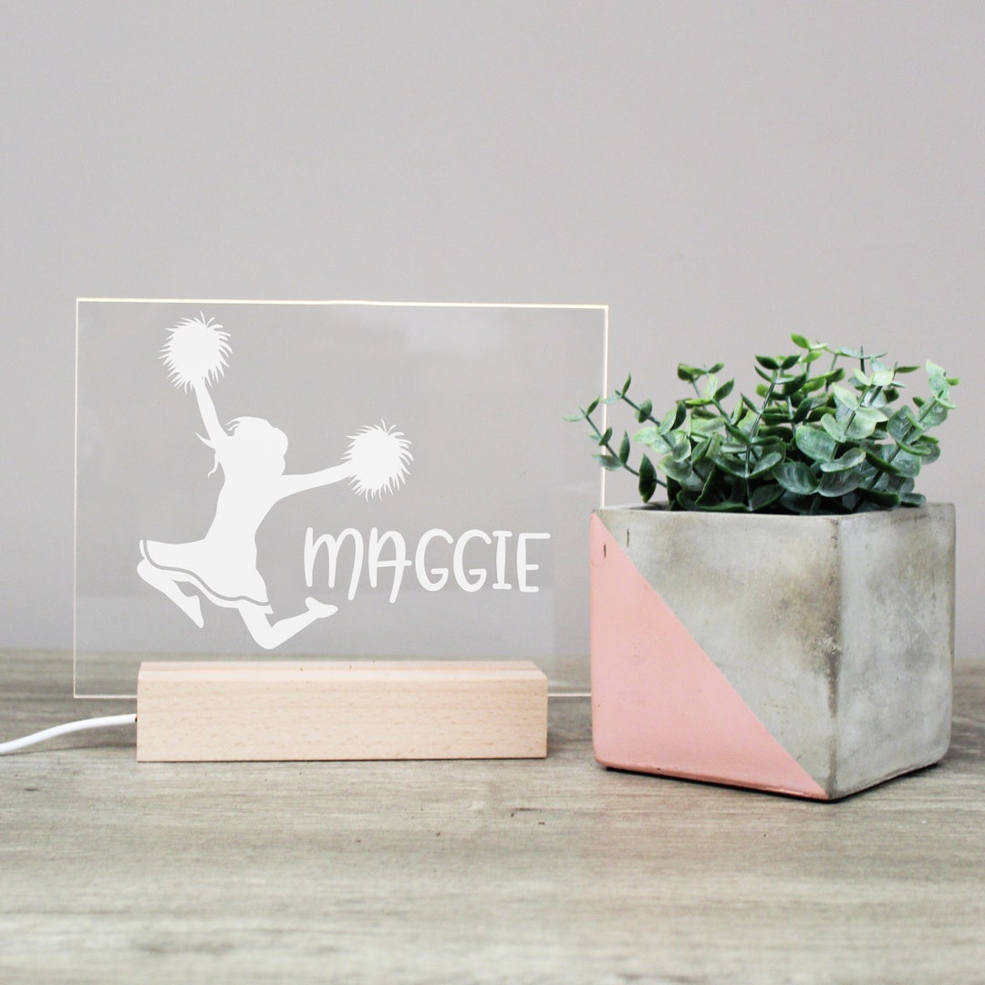 Cheerleader Night Light | Personalized Cheer Gifts for Girls | Cheer ...