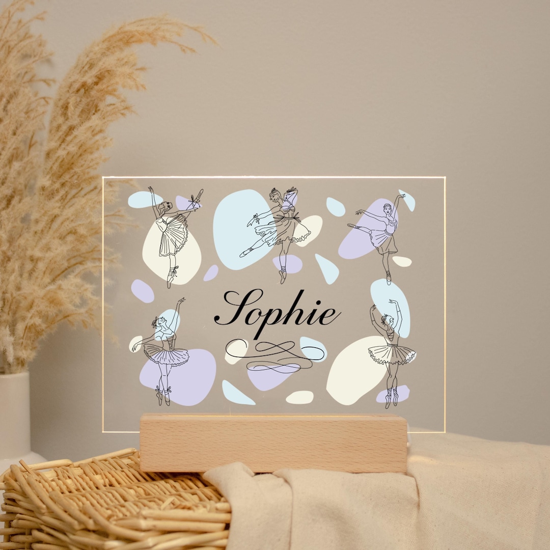 Personalized Dance LED Light | Ballerina Night Light | Ballerina Room ...