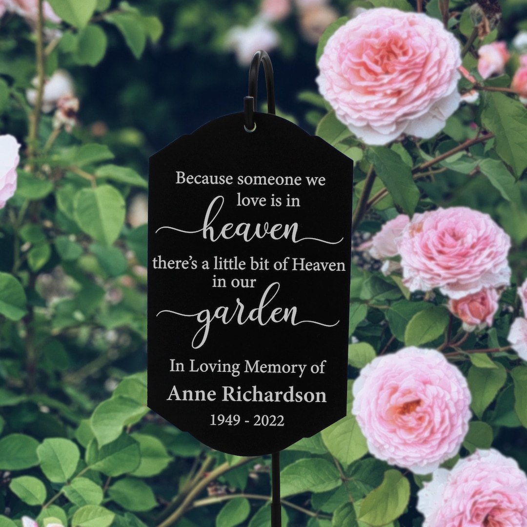 Garden Memorial Stake | Personalized Garden Memorial for Loss of Loved ...