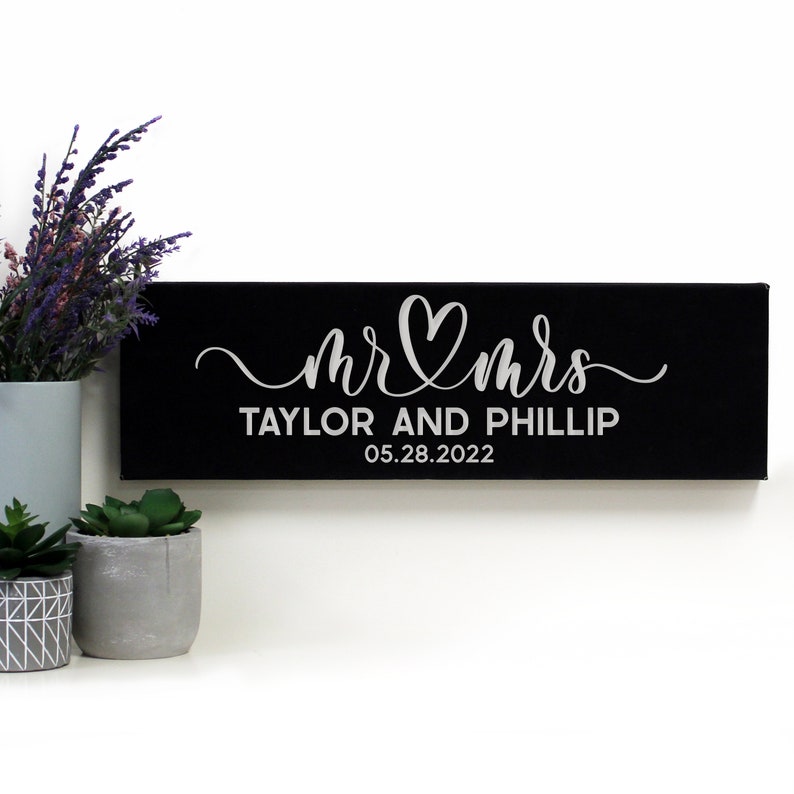 Mr & Mrs Wall Sign | Personalized Wedding Wall Sign | Mr and Mrs ...