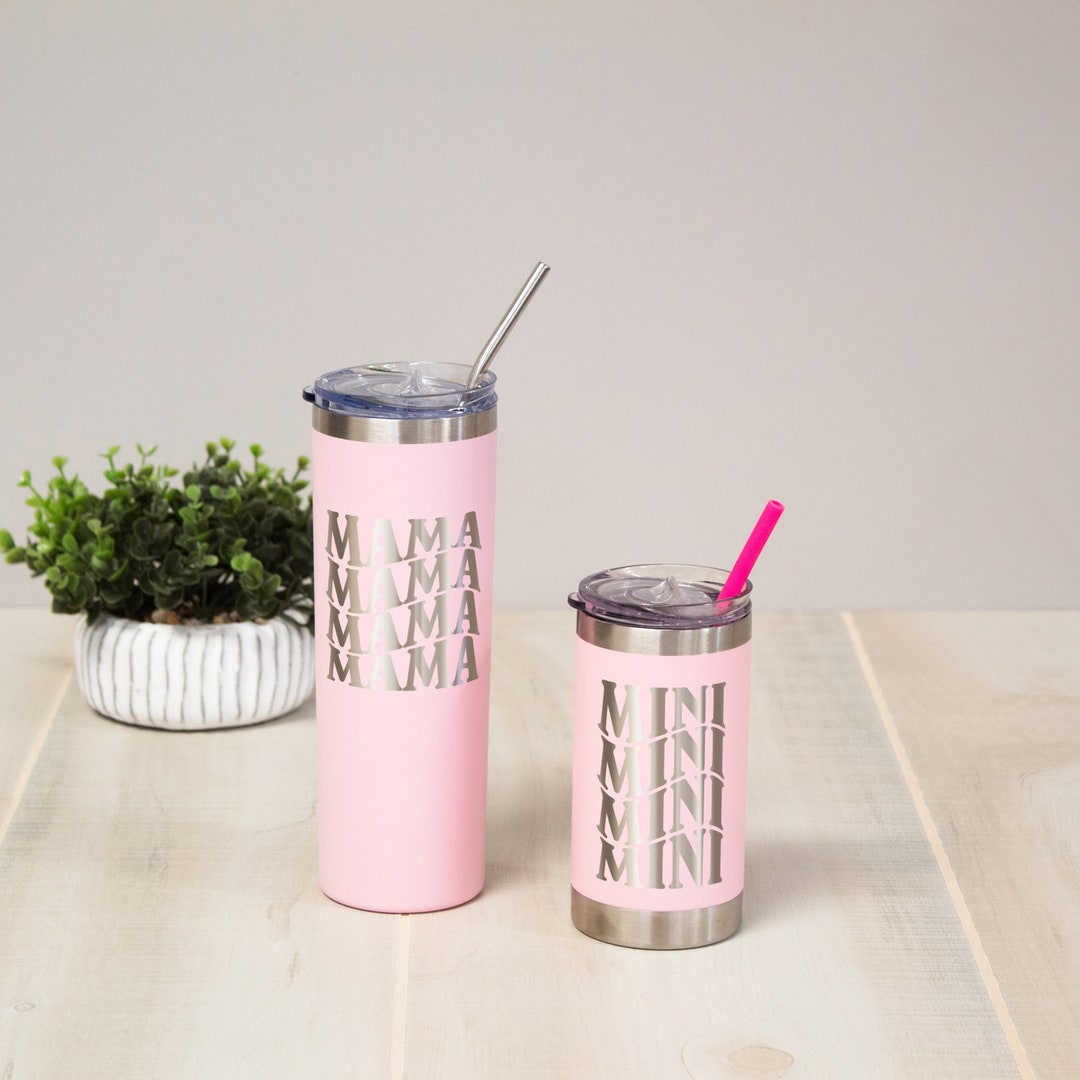 Mama Mini Tumbler Mommy And Me Tumblers Matching Mother Etsy